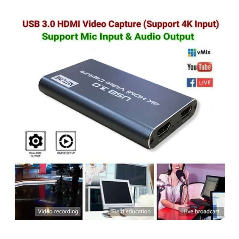 Promo USB 3.0 HDMI Video Capture - Support 4K Input (Mic Input + Audio ...