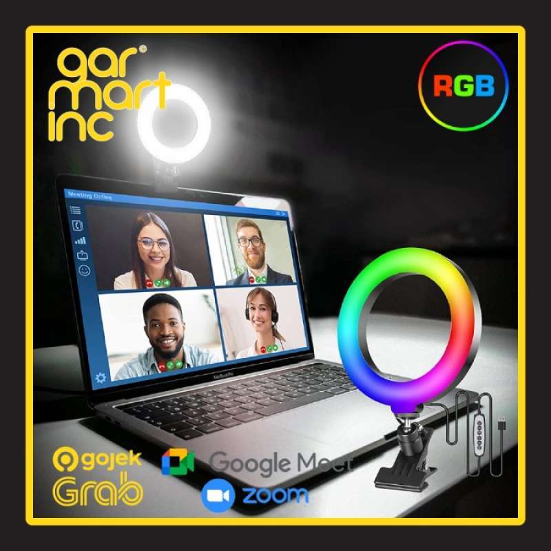 Jual Lighting Google Meet Meeting Video Conference Ring Light Wfh Rgb ...