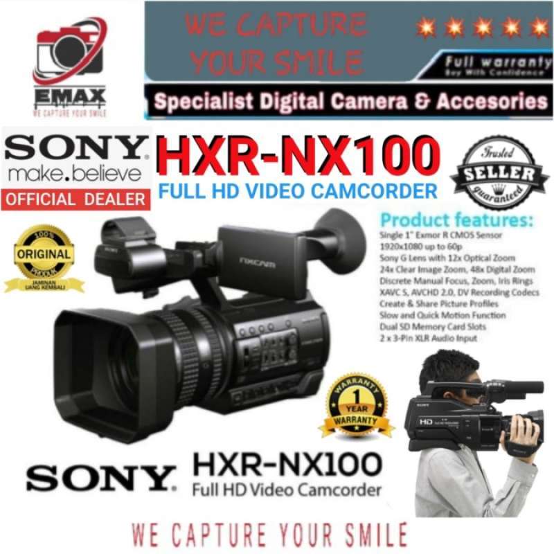 Jual Sony Hxr-Nx100 Full Hd Video Camcorder Handycam Sony Nx100 Resmi ...