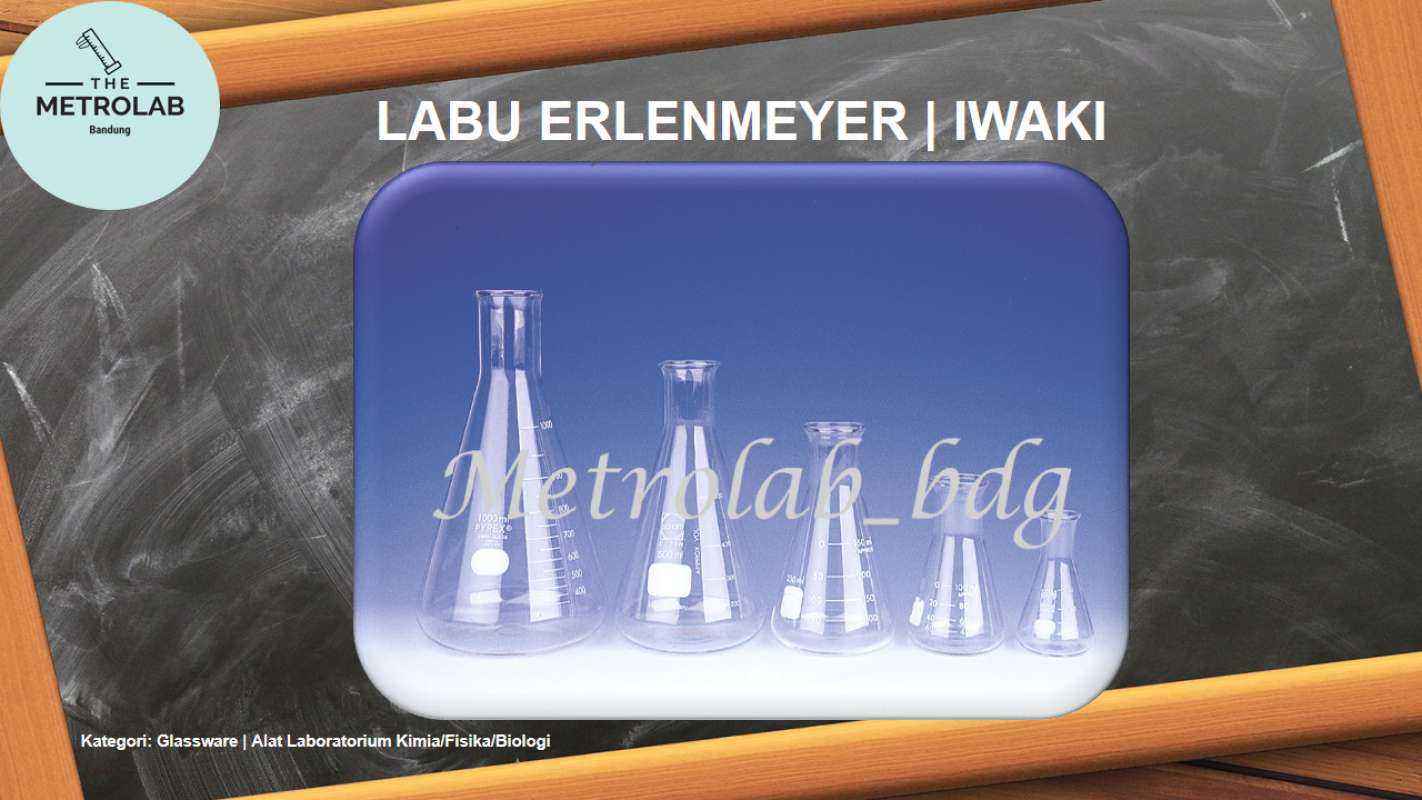 Jual Labu Erlenmeyer | 200 ml | 2000 ml | Erlenmeyer Flask, IWAKI di ...