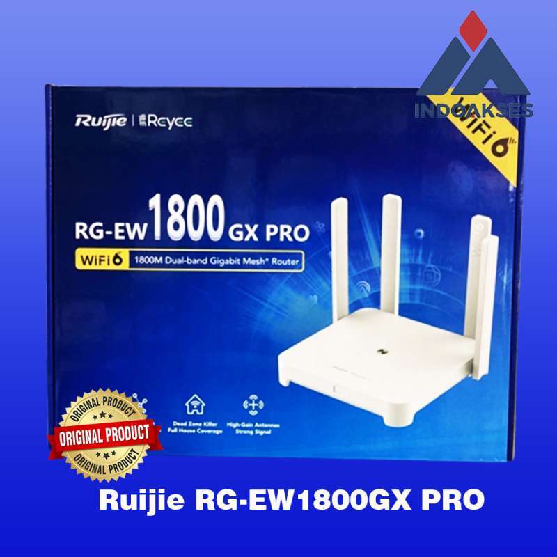 Jual RUIJIE REYEE RG-EW1800GX PRO 1800M WiFi 6 Dual band Gigabit Router ...