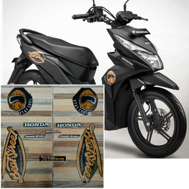 Promo striping original Honda beat street hitam dof tahun 2019 Diskon ...