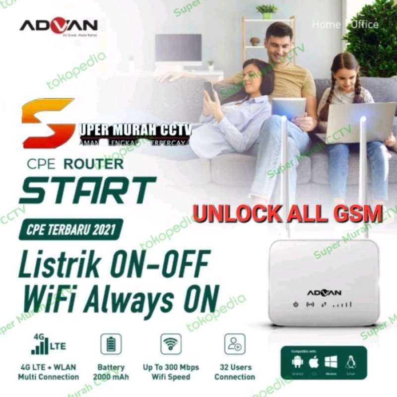 Promo ADVAN CPE START Mifi Wifi Router Modem 4G Unlock All GSM Murah ...