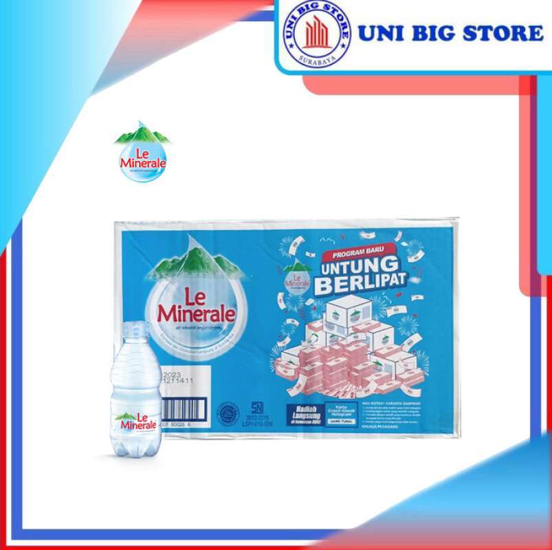 Jual Le Minerale Air Mineral 330 Ml X 24 Botol Dus Carton Di Seller Uni Big Store - Kalisari-2 ...