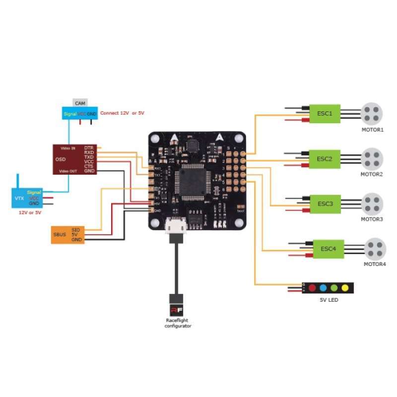 Jual Betaflight Raceflight F4 Flight Control V1.2 Stable Version Di ...