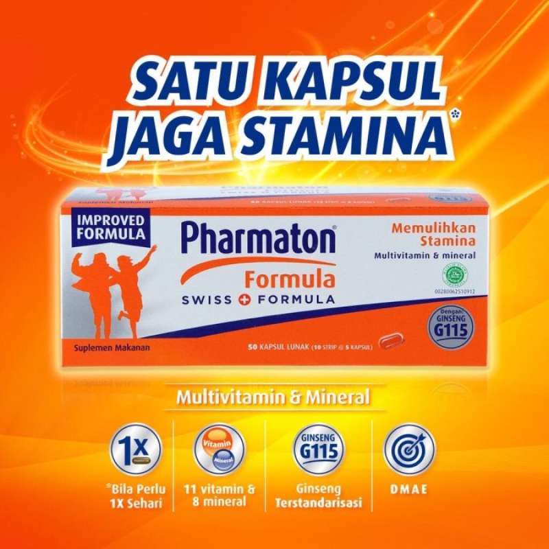 Promo Pharmaton Formula Multivitamin Supplement Diskon 23% di Seller Abata Shop - Kalibata, Kota ...