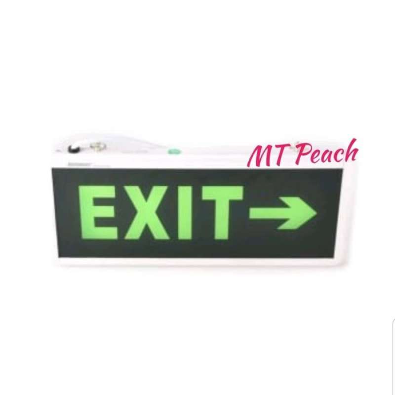 Promo KRISBOW PAPAN PETUNJUK PINTU DARURAT 2 SISI EMERGENCY EXIT SIGN ...