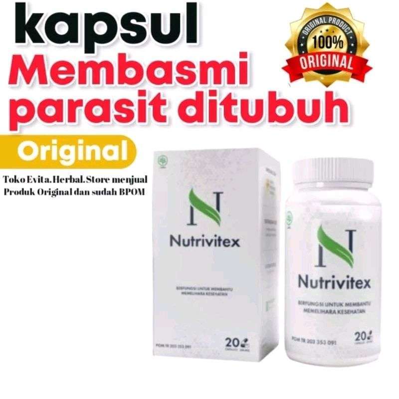 Promo Nutrivitex Asli Obat Cacing Dewasa Paling Ampuh Obat Parasit ...