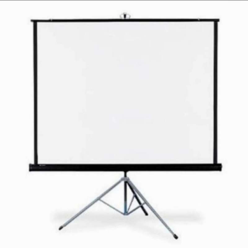 Promo Layar Proyektor/Screen Proyektor Tripot 70X70 Inch Diskon 12% di ...