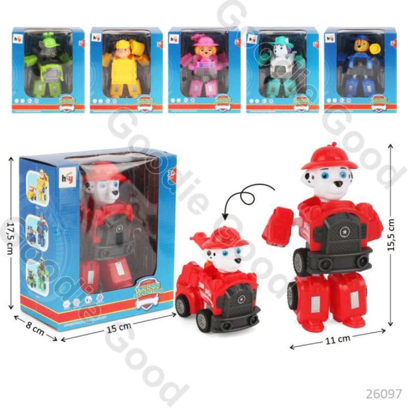 Jual 26097 - Robot Deform Karakter Mirip Paw Patrol The Dog Expedition ...