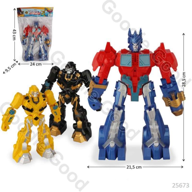 Jual 25673 - Figure Karakter Mirip Bumblebee/Optimus Prime Transformbot ...