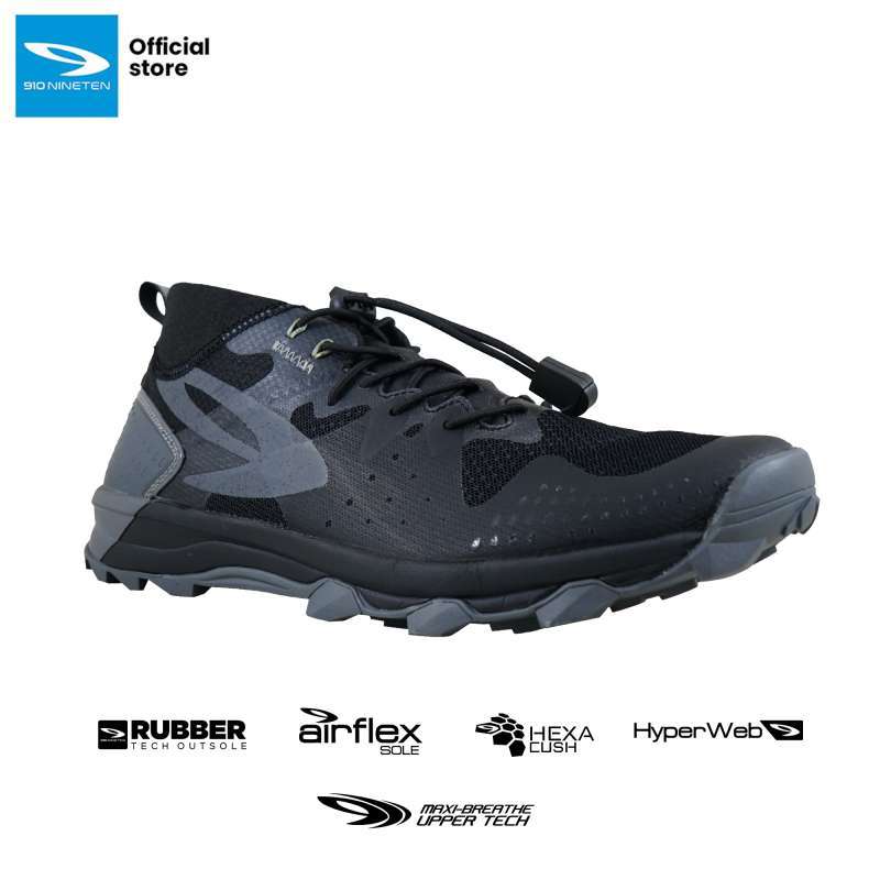 Jual 910 Nineten Yuza MatterHorn Sepatu Trail Running - HITAM/ABU TUA ...