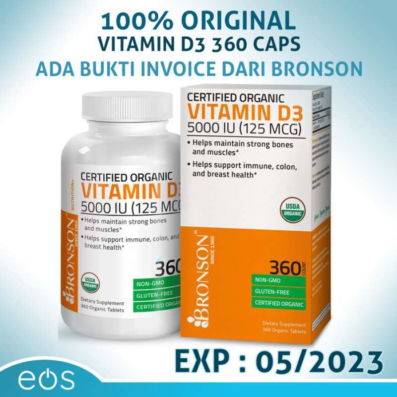 Jual ORIGINAL Vitamin Bronson D3 1000 IU 2000 IU 5000 IU 10000 IU 360 pcs - Multivariasi di ...
