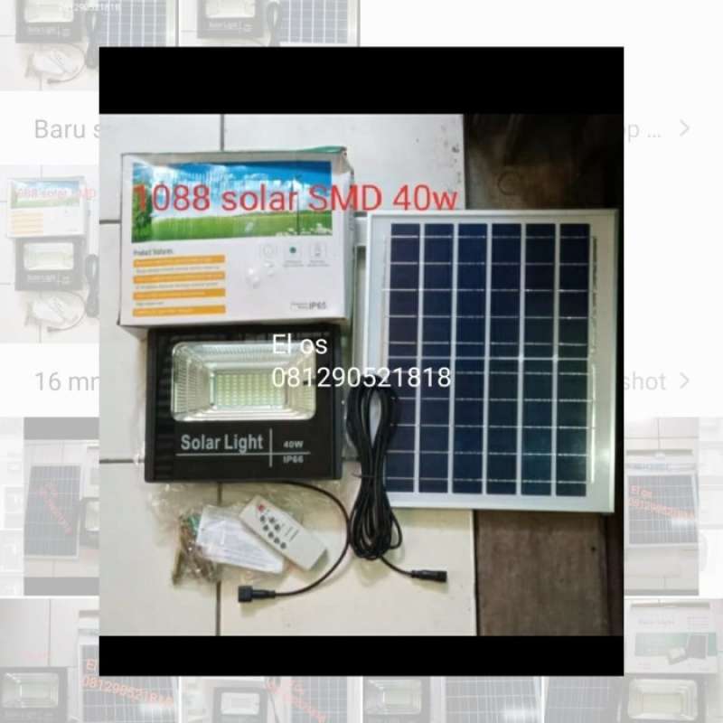 Promo Lampu Sorot 40 Watt Solar Cell Sorot Smd 40W Diskon 18% di Seller Tumenggung Store - Kapuk ...