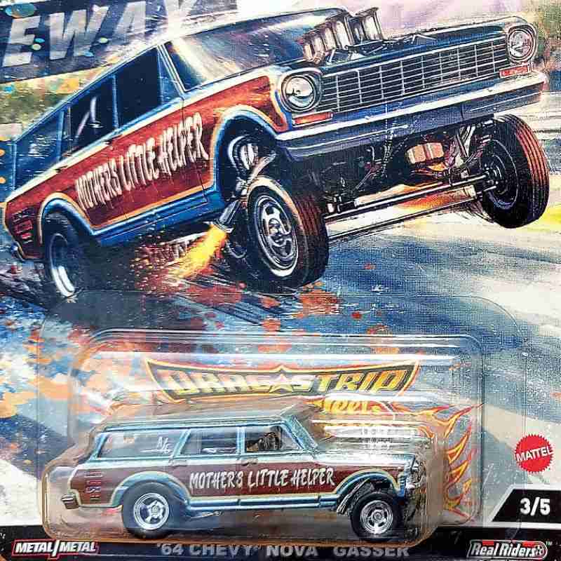 Jual HOTWHEELS PREMIUM DRAG STRIP 64 CHEVY NOVA GASSER di Seller ...
