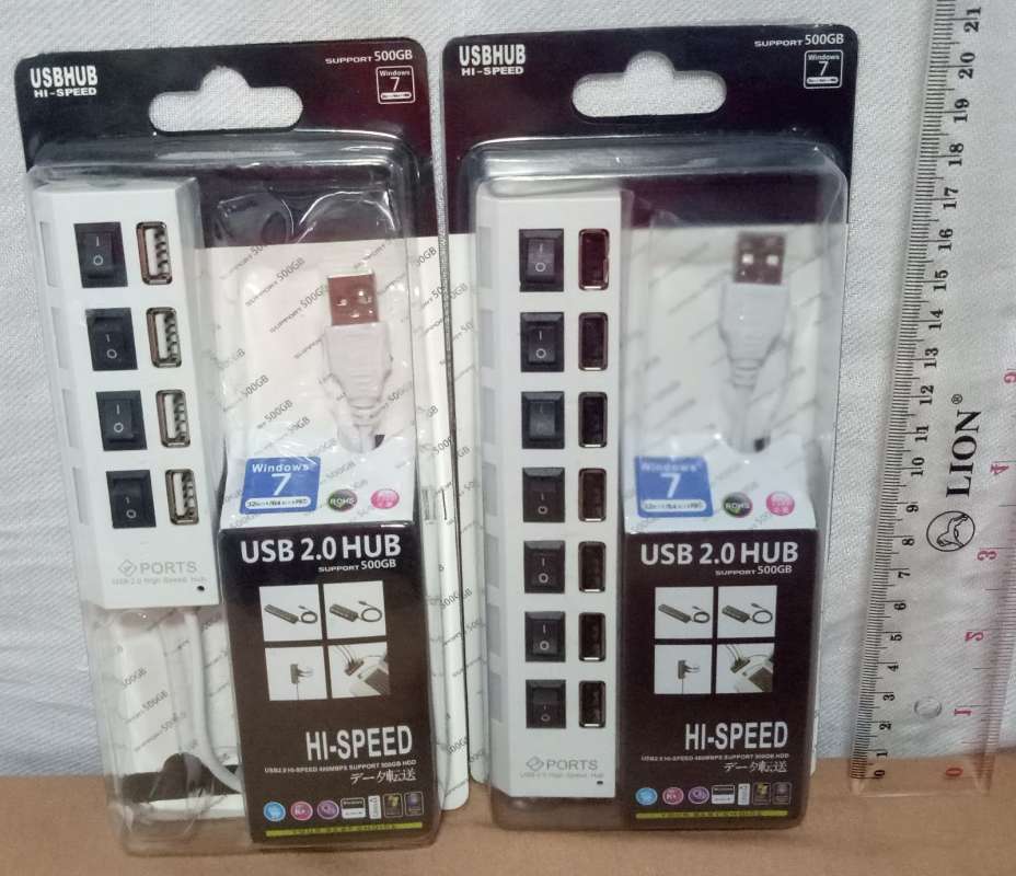 Jual Cabang Paralel Usb Hub With Switch Saklar 4 Lubang Murah READY ...