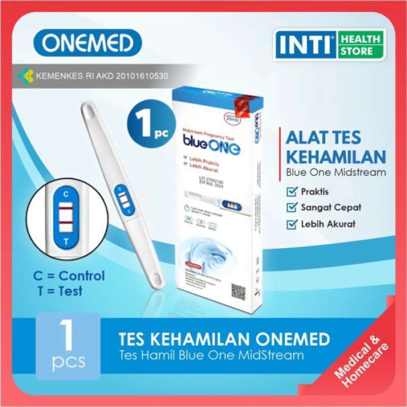 Promo Onemed | Tes Hamil Blue One MidStream Isi 1 | Tes Kehamilan ...