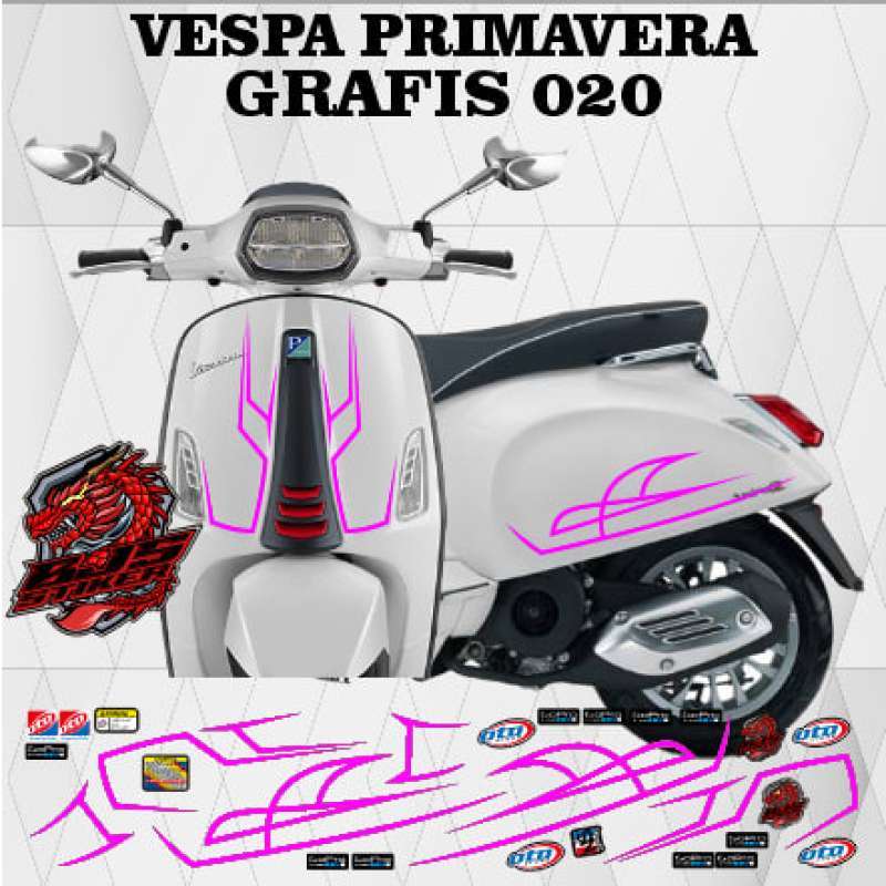 Promo Cod / Stiker Transparan Vespa / Striping Transparan / Decal ...