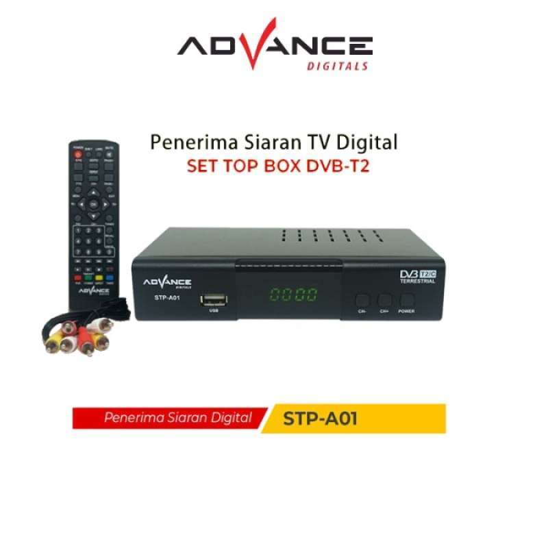 Promo Garansi 1 Tahun- Advance Stp-A01 Stb Set Top Box Tv Digital ...
