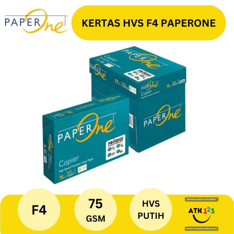 Jual Kertas Hvs F4 75 Gsm Merk Paper One Di Seller Toko Atk123 Ploso