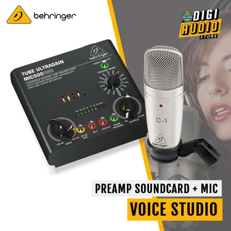 Jual Paket Recording Behringer Voice Studio - 1 Unit Microphone ...