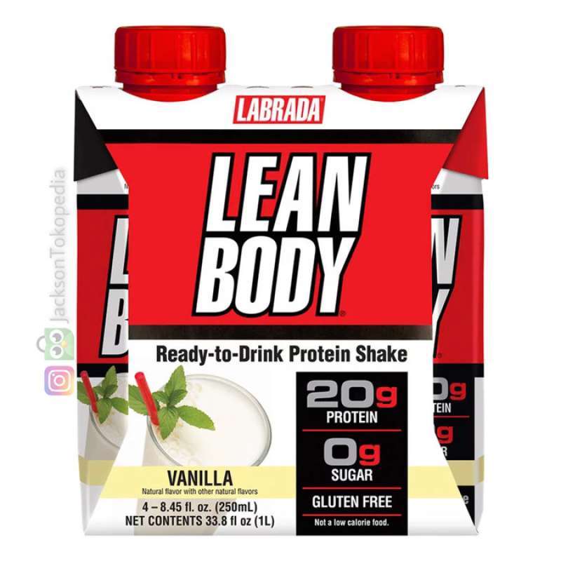 Promo Labrada Lean Body Protein Shake RTD Vanilla 250ml / Susu Milk ...