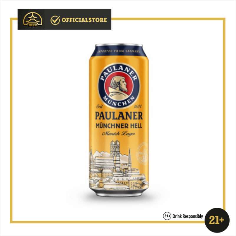 Jual Paulaner Munchner Hell Beer 500ml Can di Seller Beer Temple ...