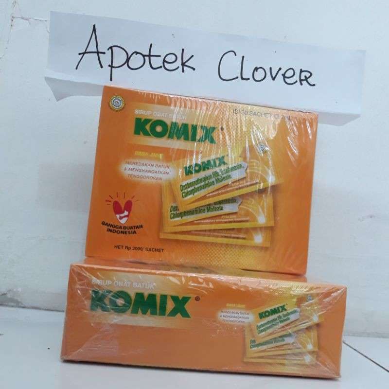 Jual Komix Variant Rasa Jahe, Jeruk nipis & OBH Sachet @7ml di Seller ...