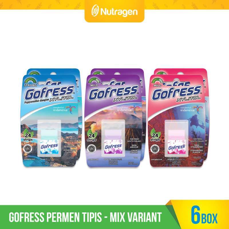 Jual Gofress Permen Tipis Penyegar Nafas Mix Variant (6 pcs) di Seller ...