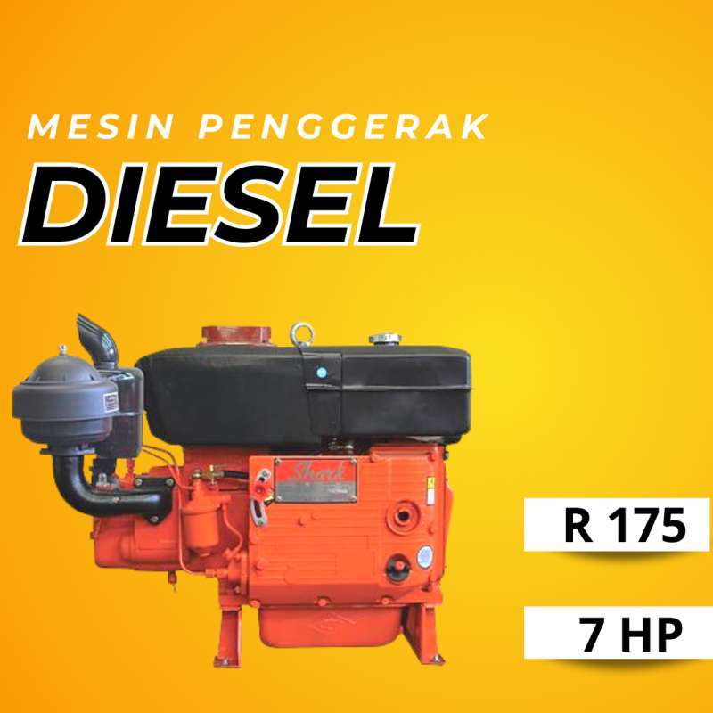 Jual Mesin Diesel Engine Shark 7 PK Type R 175 A Hopper Engkol / Diesel Penggerak 7 HP di Seller ...