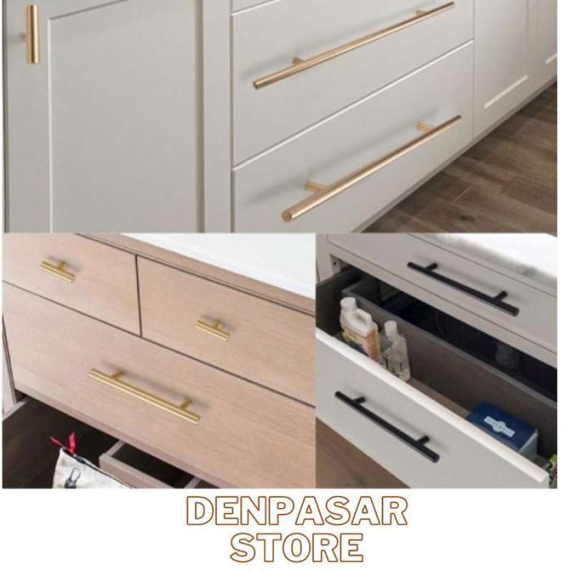 Jual Handle Laci Minimalis Gold / Pegangan Pintu Lemari 5327 - 5327 ...