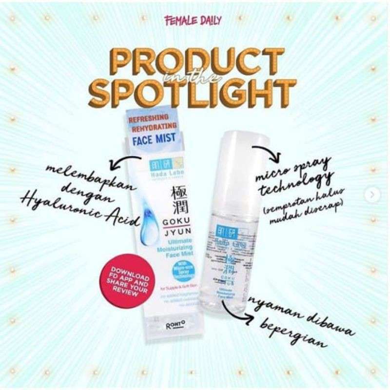 Jual Rania Beauty ~ Hadalabo Ultimate Moisturizing Face Mist | Setting ...