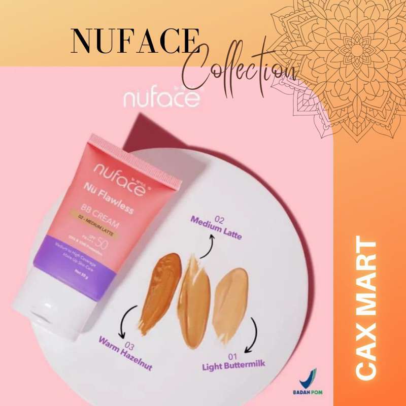 Promo NUFACE Nu Flawless BB Cream SPF 50 (Package With Blender) - Warm ...