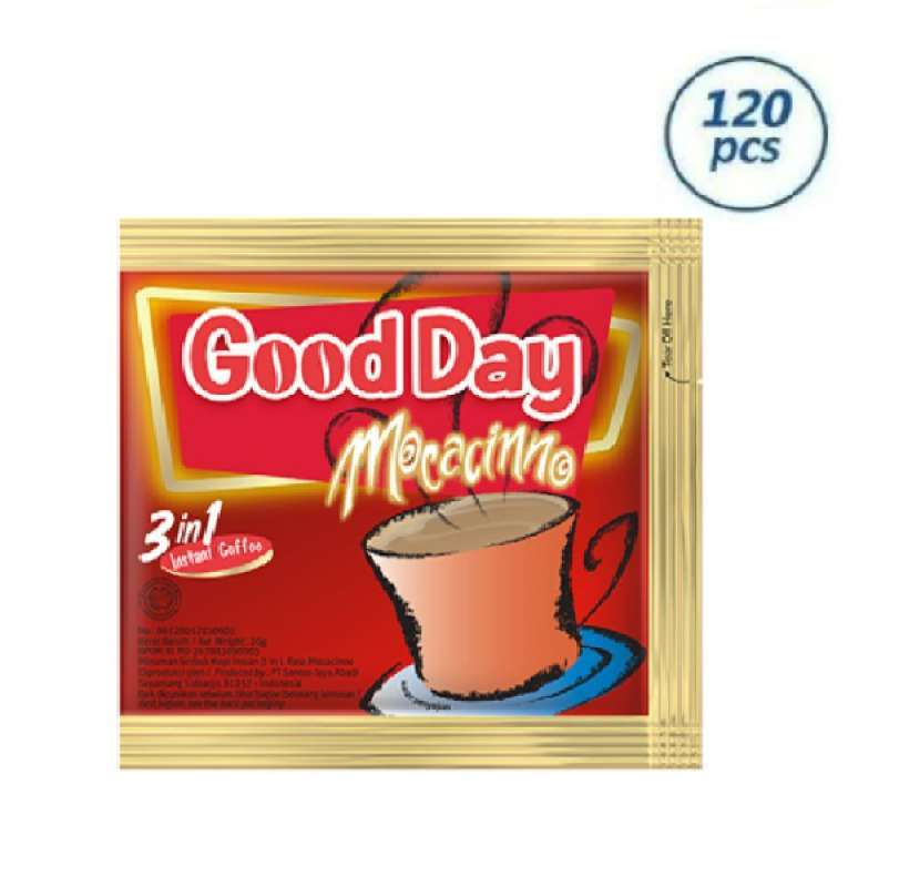 Promo Good Day Mocacinno Kopi Instan [20 G/120 Sachet/ Karton] Diskon 5 ...