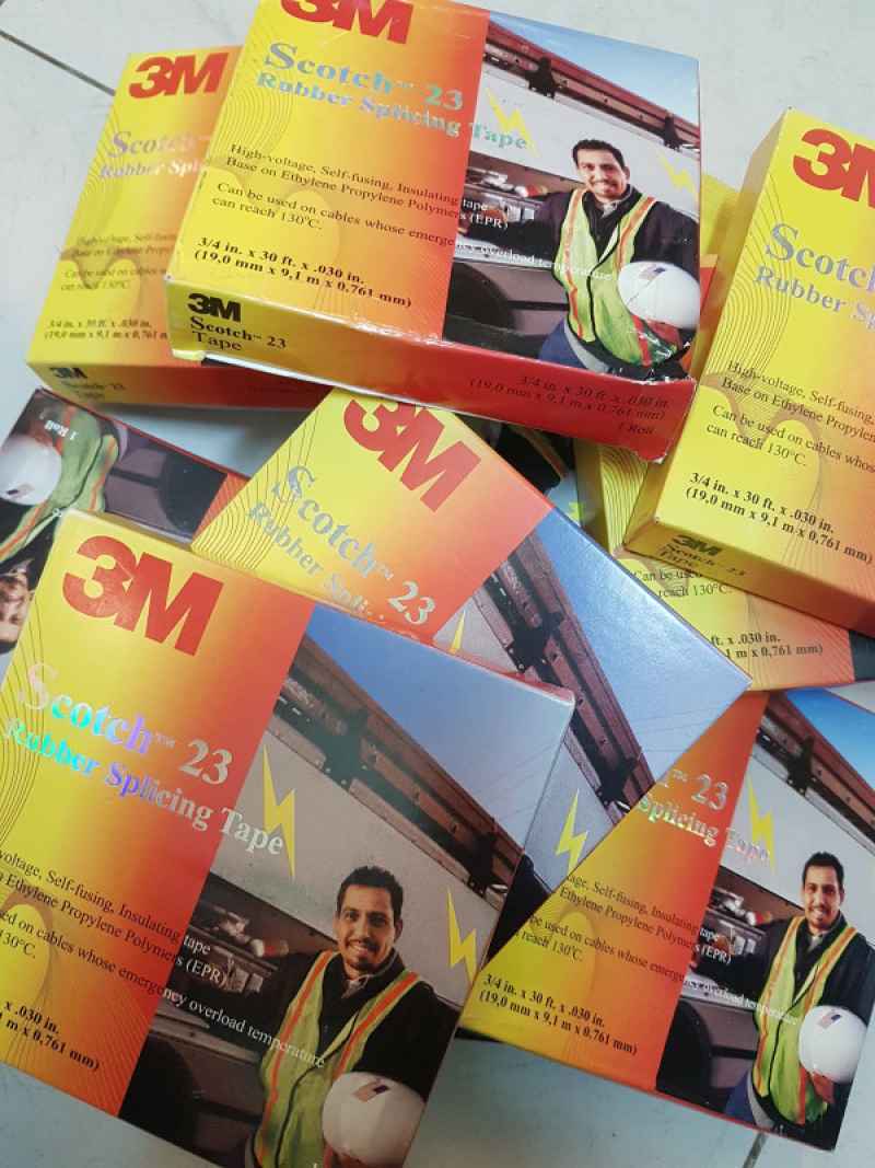 Promo 3M Isolasi Listrik Scotch 23 Rubber Splicing Tape / Scotch 23 3M ...