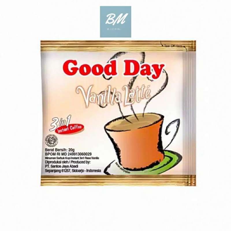 Jual Kopi Good Day Vanilla Latte 1 Renceng Isi 10 Sachet 20 Gram Di ...