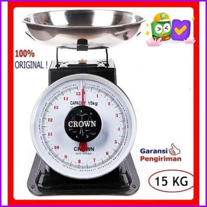 Promo Timbangan Duduk Timbangan Buah 10 Kg Crown Original Best Seller Diskon 23% di Seller Indah ...