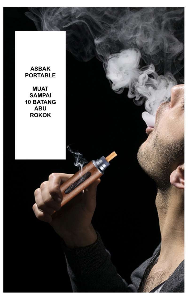 Promo ASBAK PORTABLE H015 TEMPAT ABU PUNTUNG ROKOK BAHAN KAYU ASLI ...