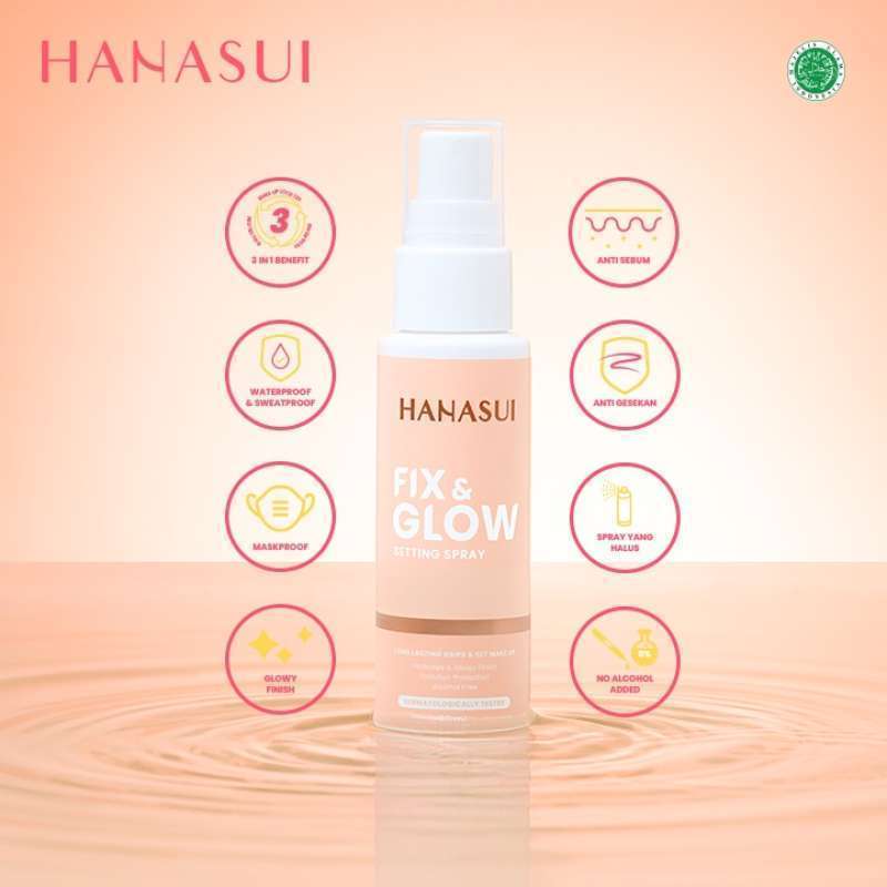 Promo hanasui fix & glow setting spray Diskon 8% di Seller Karona ...