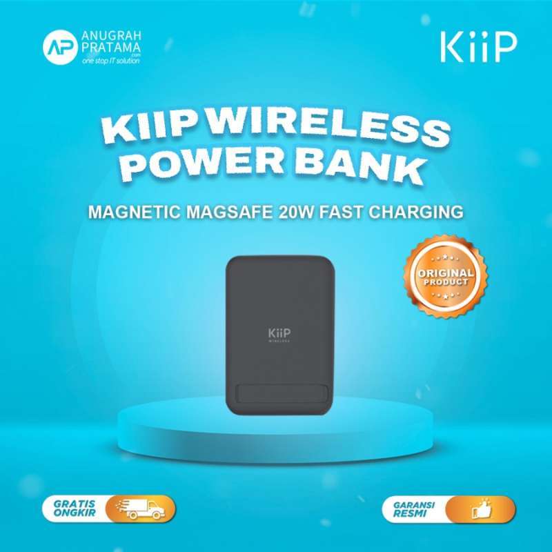 Jual Kiip Wireless Power Bank Magnetic Magsafe 20w Fast Charging Type C ...