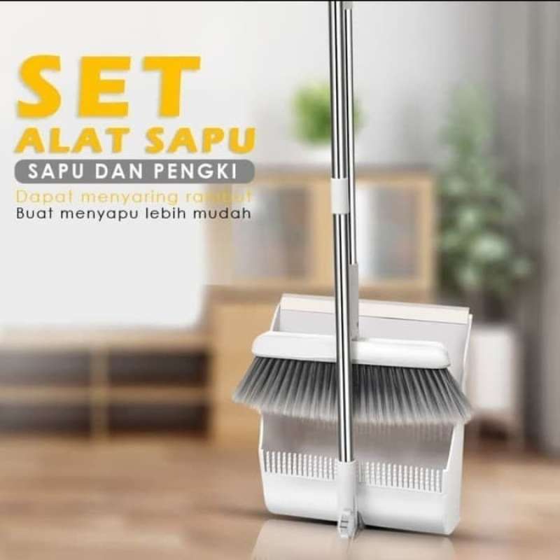 Promo 1 Set Easy Engmec Clean Sapu Pengki Fast Tools Broom Dustpan ...