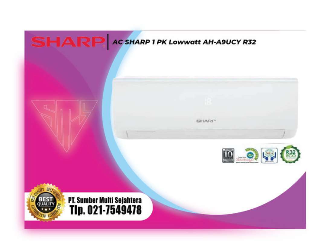 Promo Ac Sharp 1 Pk Lowwatt Ah-A9Ucy R32 Diskon 17% di Seller Mahanani ...