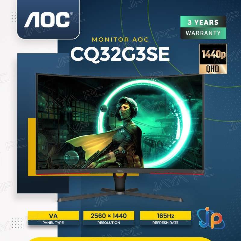 Jual Monitor Aoc Led Cq32g3se - Curved Qhd 32 Inch Di Seller Jaya Pc ...