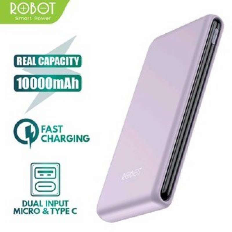 Jual Power bank Robot 10000mAh rt 180 Dual Input Type-C & Micro USB ...