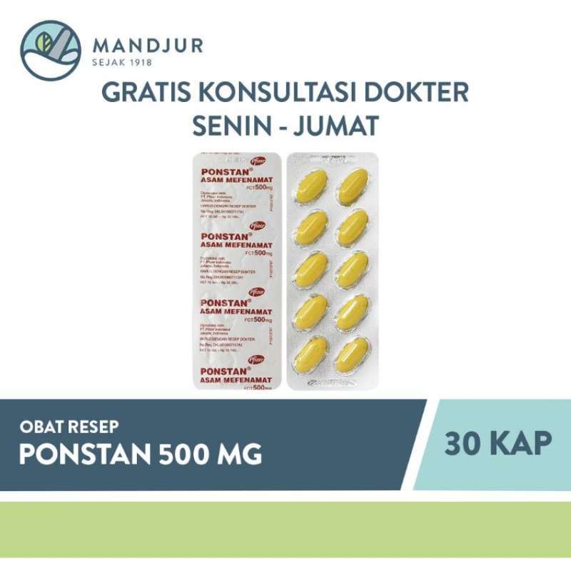 Jual Ponstan 500 Mg 10 Tablet Di Seller Apotek Mandjur Official Store ...