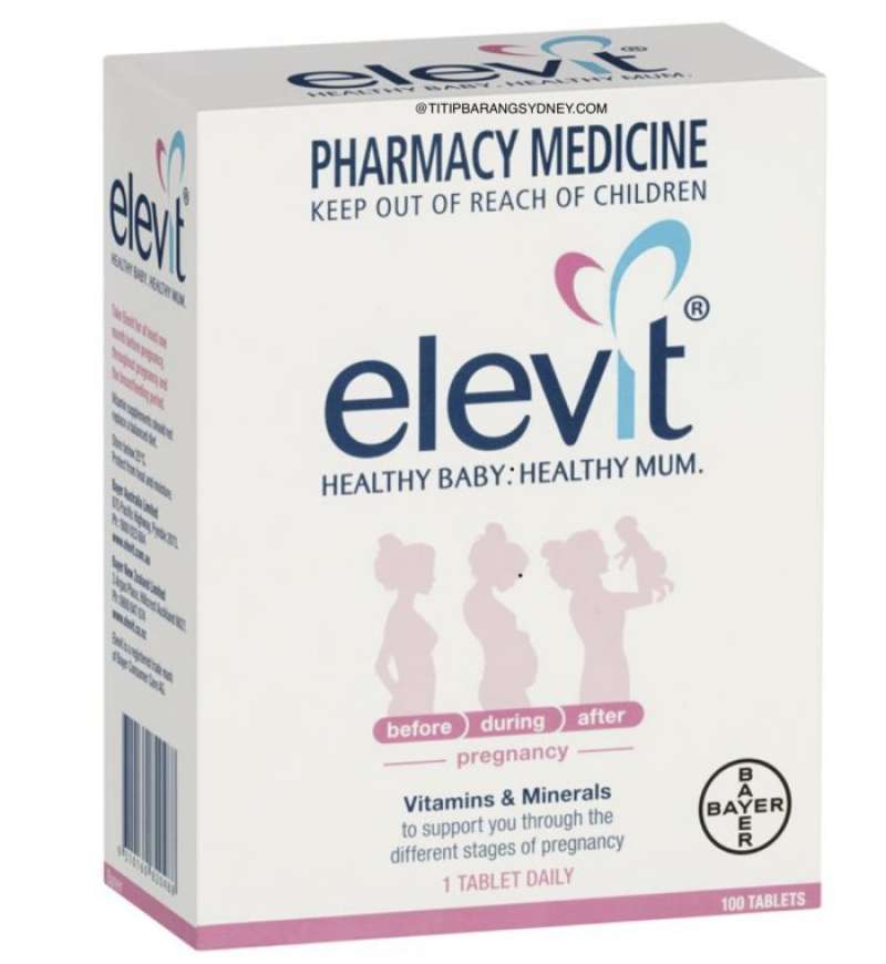 Promo Elevit Pregnancy Multivitamin Tablets 100 Pack (100 Days) Diskon ...
