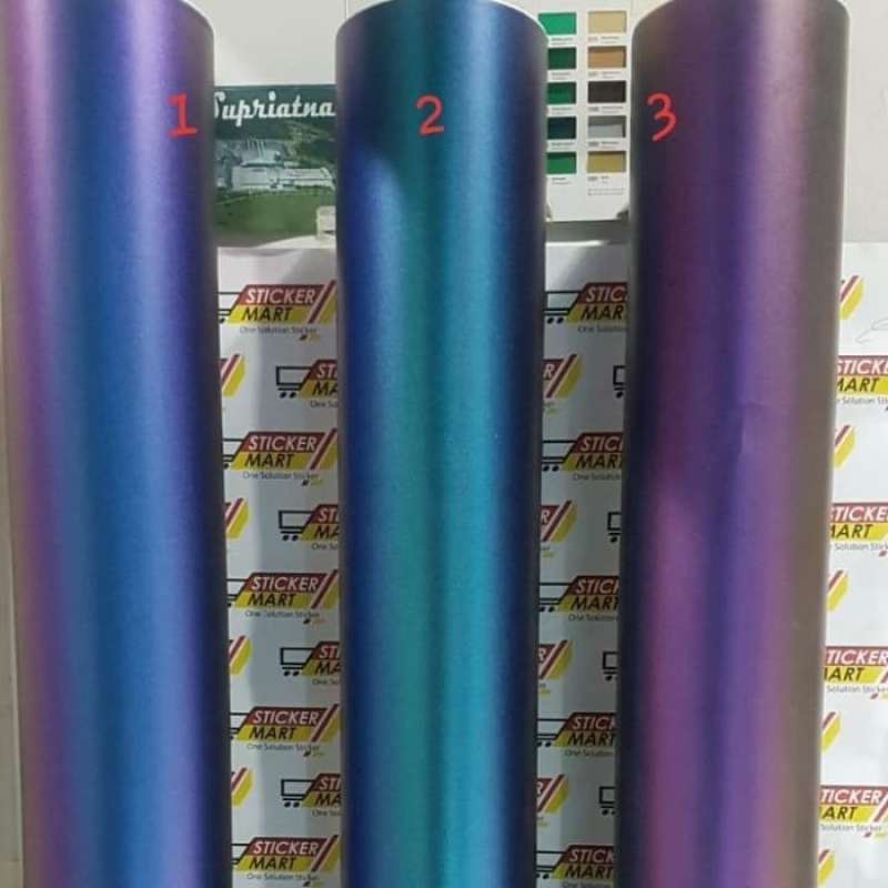 Jual Sticker Motor Bunglon Chameleon Ungu 50cm x 152cm di Seller Rizky ...