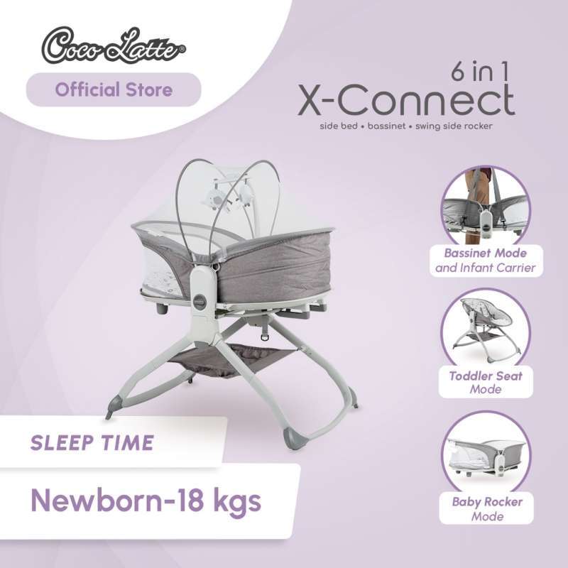 Promo Cocolatte 6in1 X-connect Bedside - Dark Grey Diskon 1% Di Seller ...