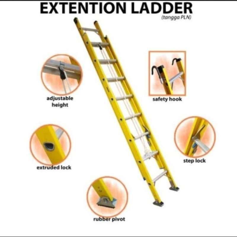 Jual Tangga Denko Fiberglass Pln 12meter /tangga Pln Denko Fel 2x20 Di ...