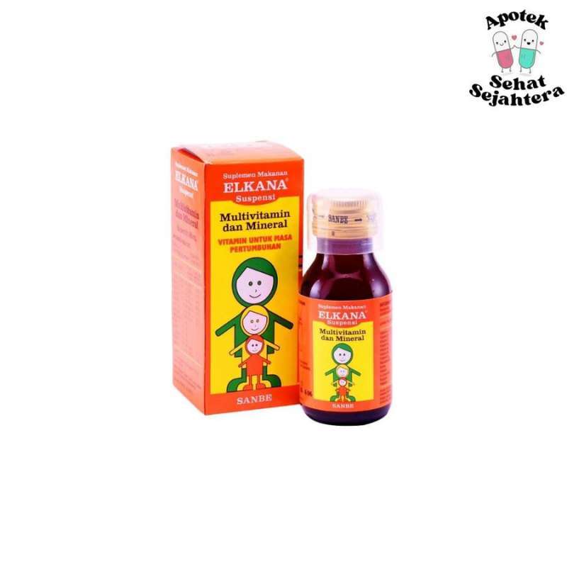 Jual ELKANA SIRUP MULTIVITAMIN & MINERAL 60 ML di Seller Apotek Sehat ...